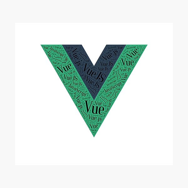 Lámina Fotográfica Vue Js Vuejs Javascript Framework De Vladocar Redbubble 