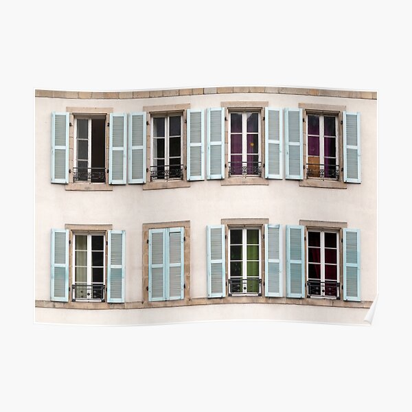 "Eight Window Shutters Open and Closed" Poster by MarkUK97 | Redbubble