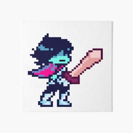 "Deltarune Kris Battle Sprite" Art Board Print for Sale by ...