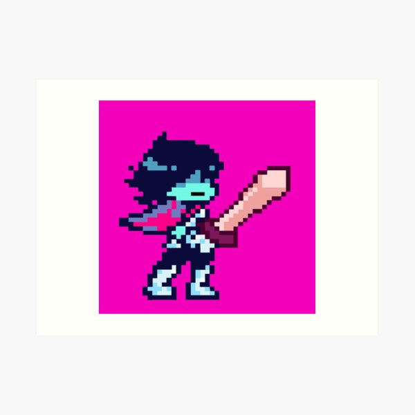 "Deltarune Kris Battle Sprite" Art Print for Sale by OctaviousRex197 ...