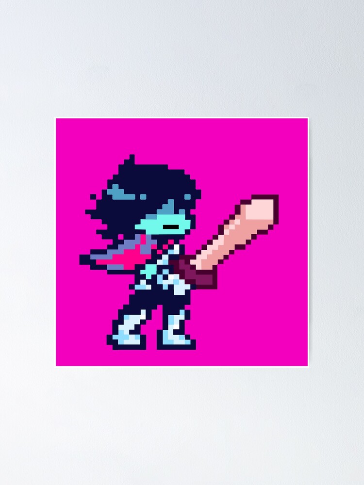 Póster «Deltarune Kris Battle Sprite» de OctaviousRex197 | Redbubble