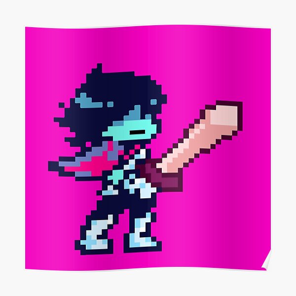 "Deltarune Kris Battle Sprite" Poster for Sale by OctaviousRex197 ...