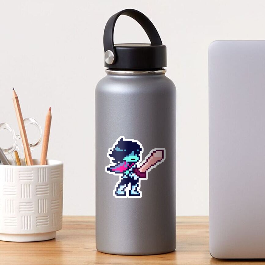 "Deltarune Kris Battle Sprite" Sticker for Sale by OctaviousRex197 ...