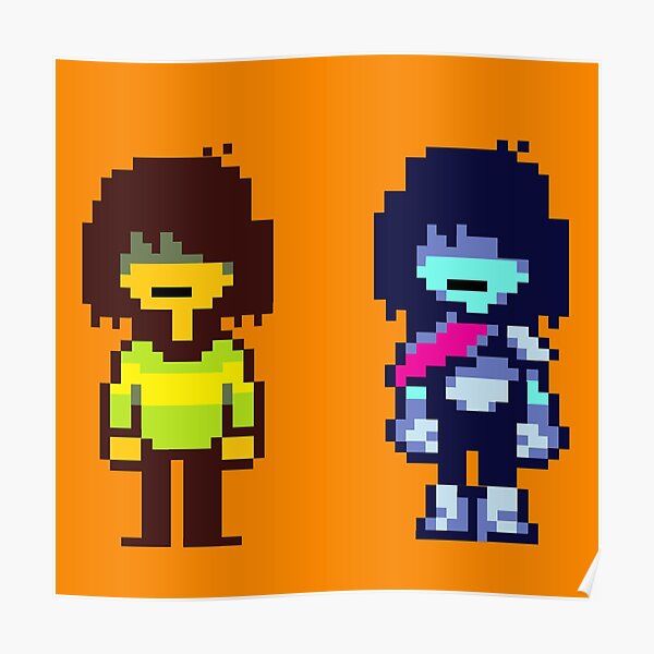 "Deltarune Kris and Battle Kris Side by side" Poster for Sale by ...