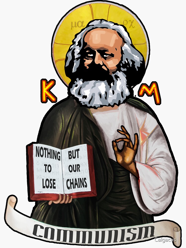 "KARL MARX ICON" Sticker for Sale by Calgacus | Redbubble