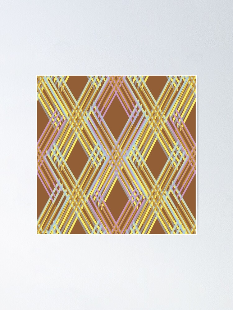 "The pattern is made of repeating lines that make" Poster for Sale by ...
