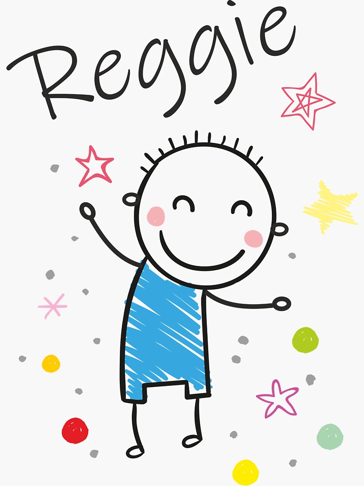 "Reggie" Sticker for Sale by oleo79 | Redbubble