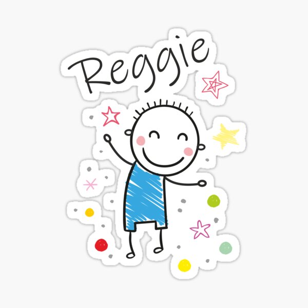 "Reggie" Sticker for Sale by oleo79 | Redbubble