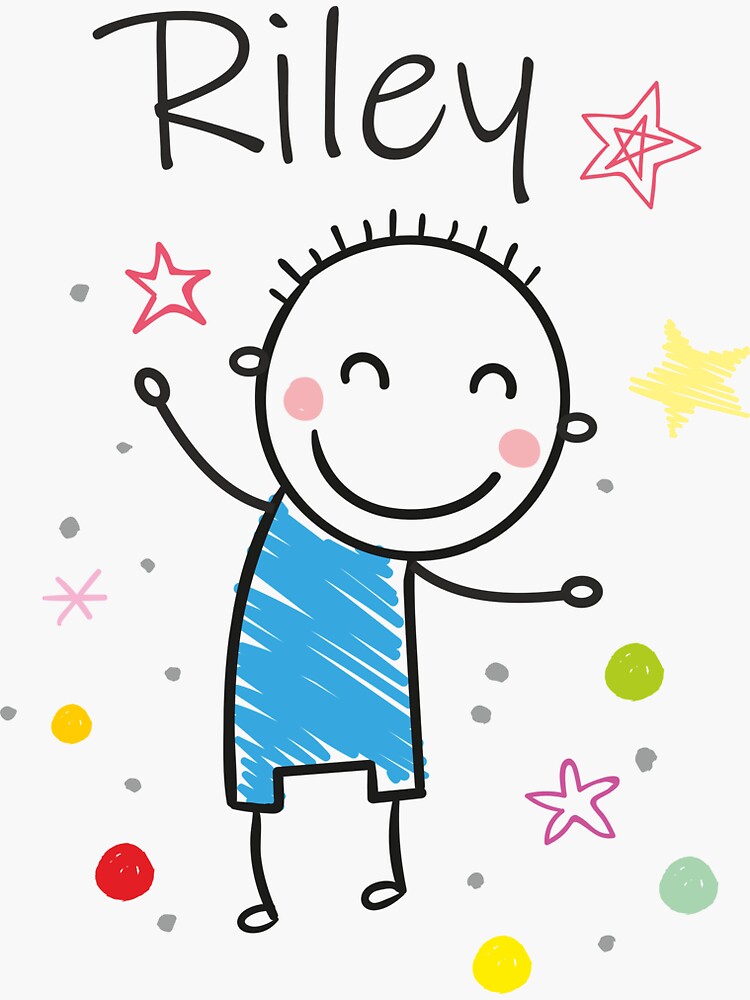 "Riley" Sticker for Sale by oleo79 | Redbubble