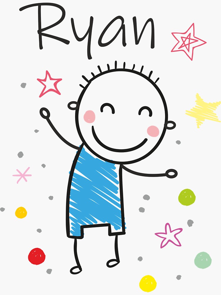 "Ryan" Sticker for Sale by oleo79 | Redbubble