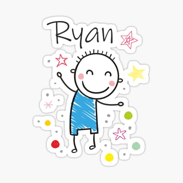 "Ryan" Sticker for Sale by oleo79 | Redbubble