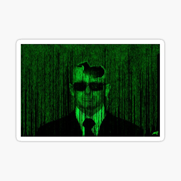"A Glitch in the Matrix" Sticker for Sale by marius86 | Redbubble