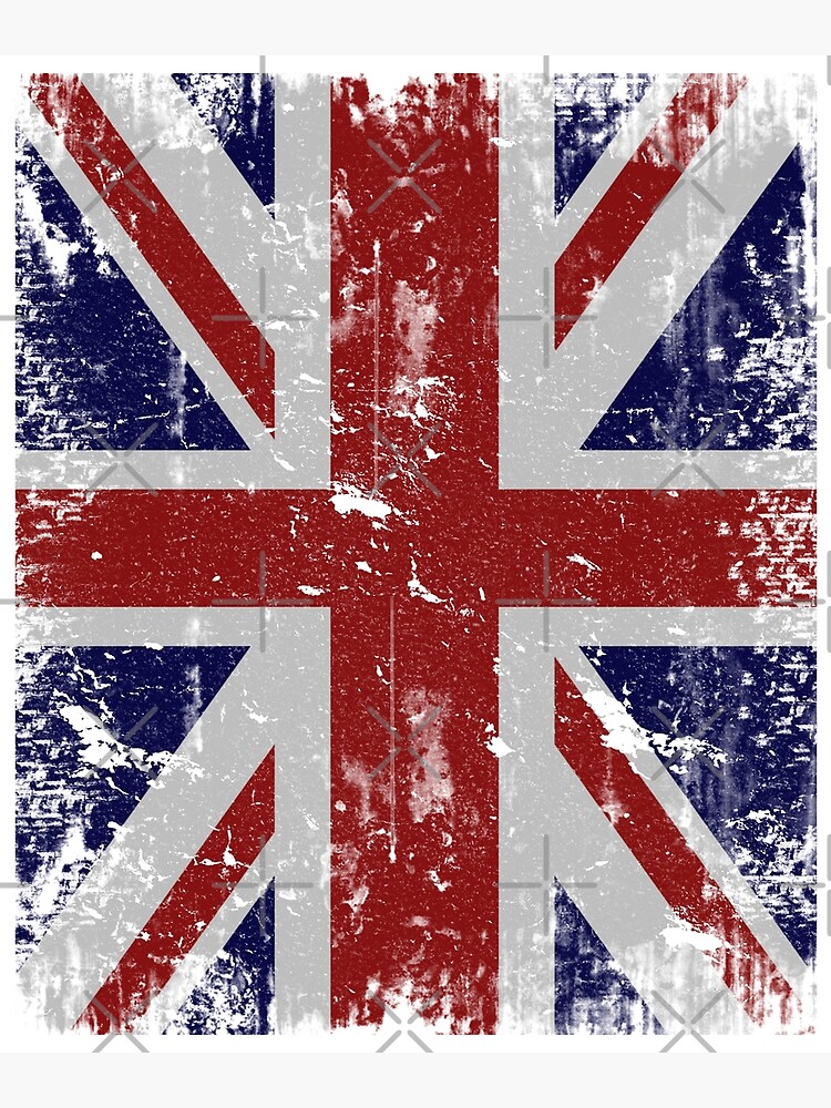 "British Flag Vintage Look" Poster by KimTee | Redbubble