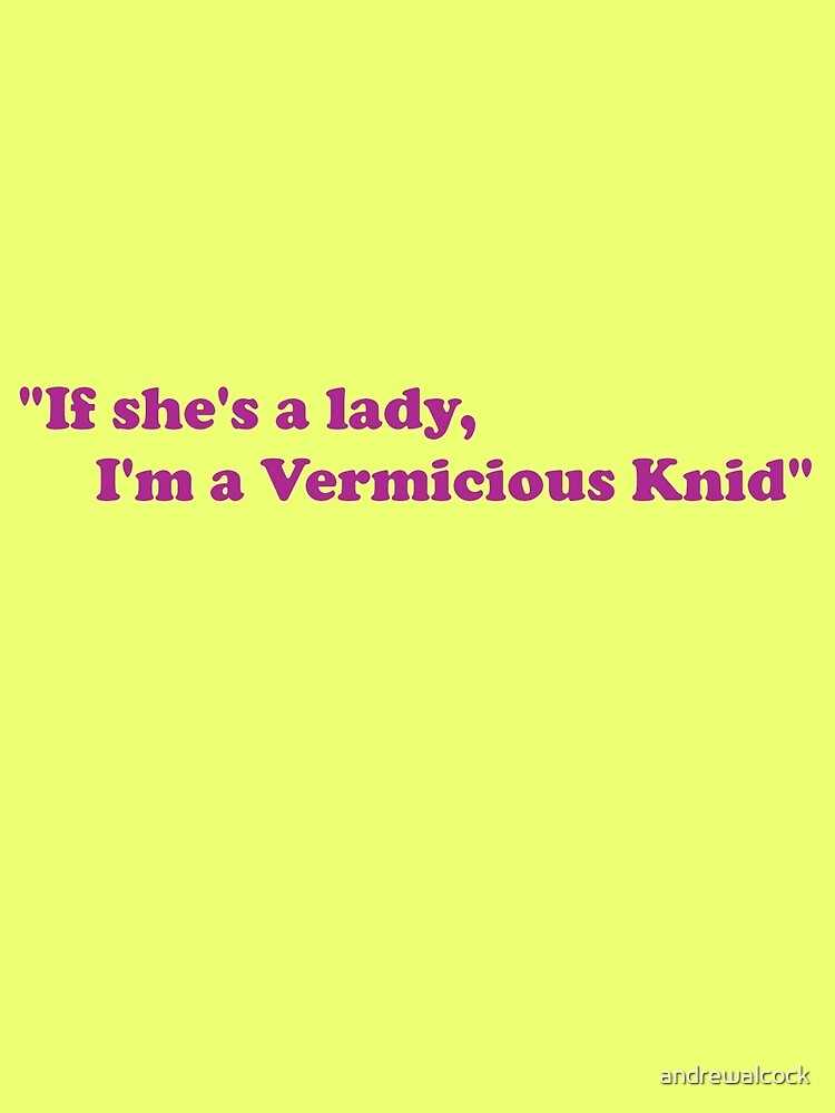 "Vermicious Knid" Drawstring Bag for Sale by andrewalcock | Redbubble