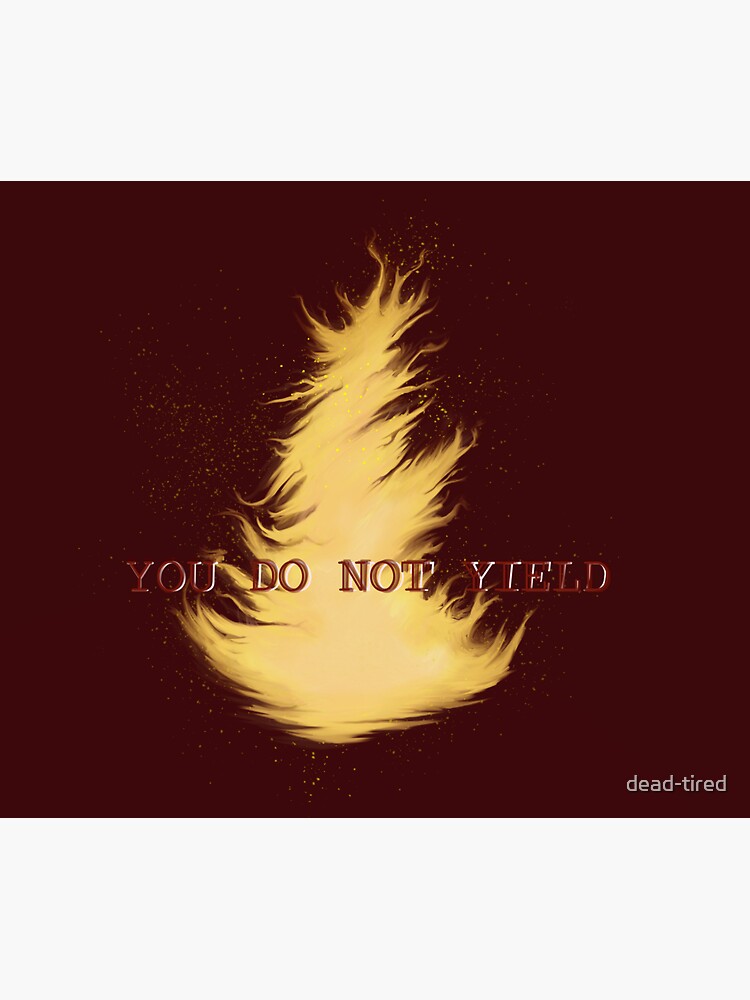 "you do not yield - KoA" Sticker for Sale by dead-tired | Redbubble