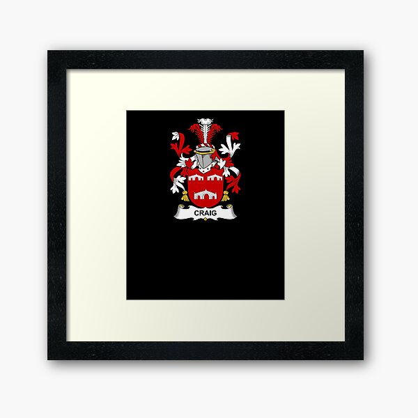 Craig Family Crest Framed Prints | Redbubble