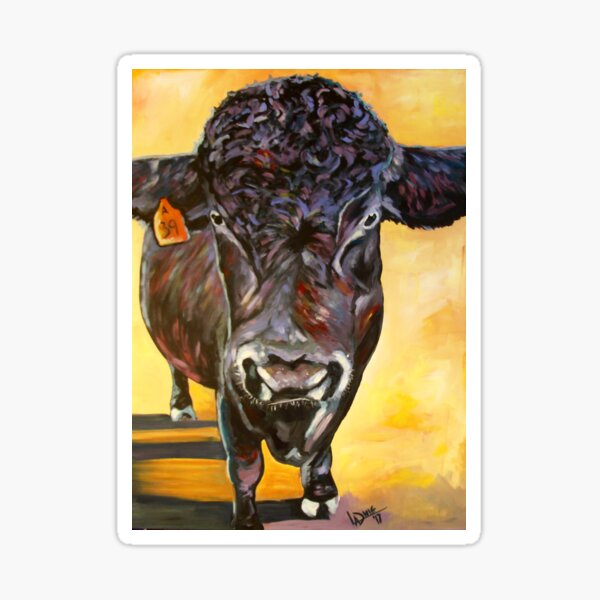"Mr Angus" Sticker for Sale by bluehorse123 | Redbubble