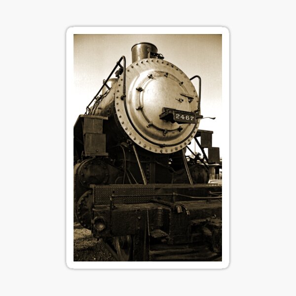 "#2467 Steam Locomotive" Sticker for Sale by woodeye518 | Redbubble