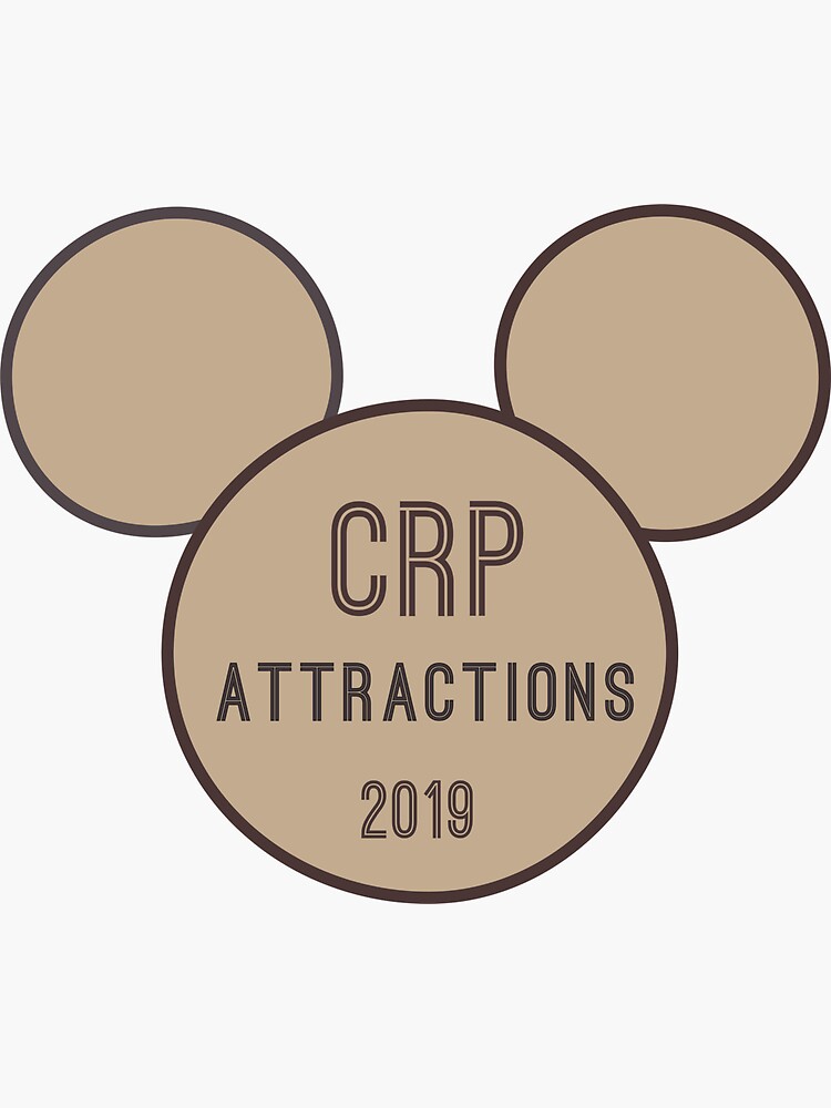 "CRP Attractions" Sticker for Sale by SaraIngvardsen | Redbubble