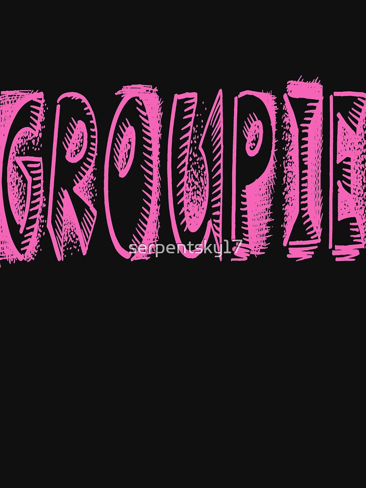 "Bold Groupie Design" Essential T-Shirt for Sale by serpentsky17 ...