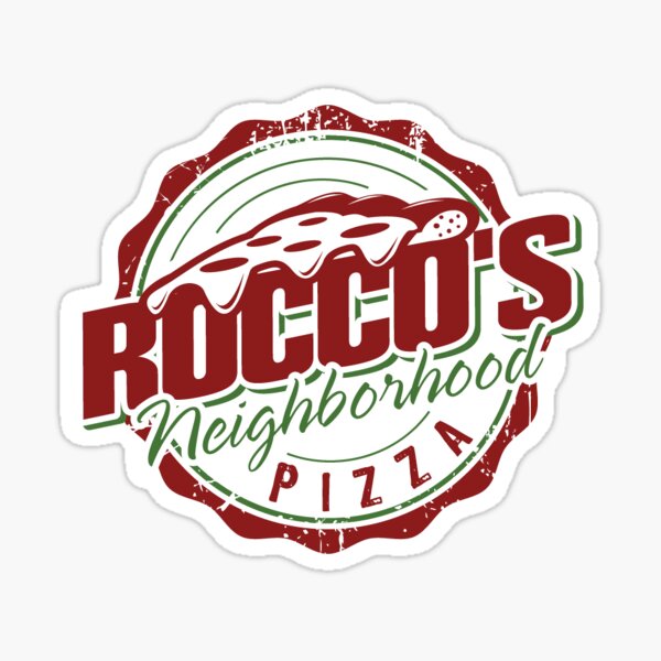 "Pizza logo" Sticker for Sale by inzanefox | Redbubble