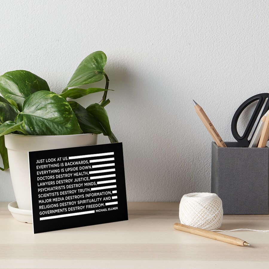 "Just look at us - Michael Ellner quote" Poster for Sale by DaniDesign ...