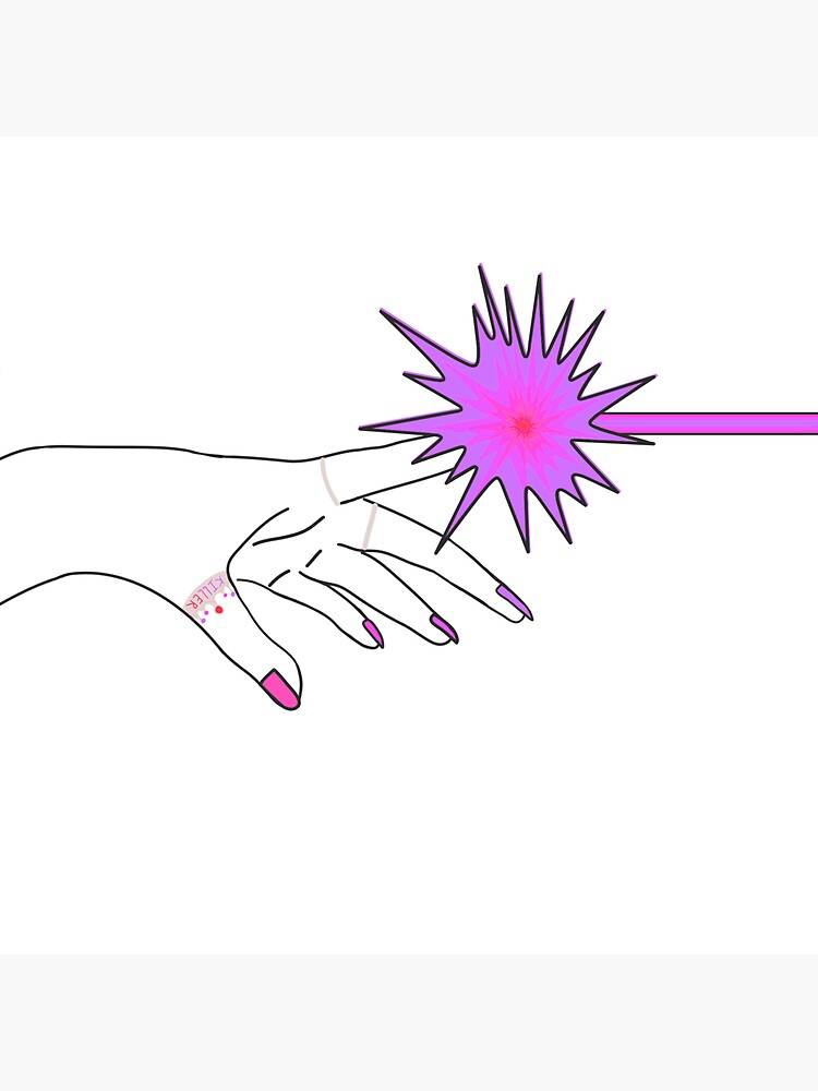 "LASER BEAM QUEEN" Sticker by lucidontherun | Redbubble