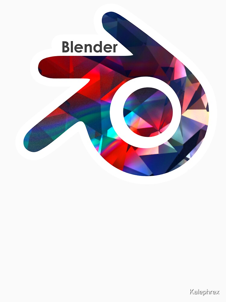 "Blender Logo (with white outline)" T-shirt for Sale by Kalephrex ...
