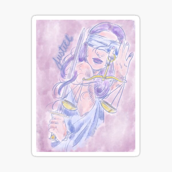 "Justice" Sticker for Sale by Rbrummett0312 | Redbubble