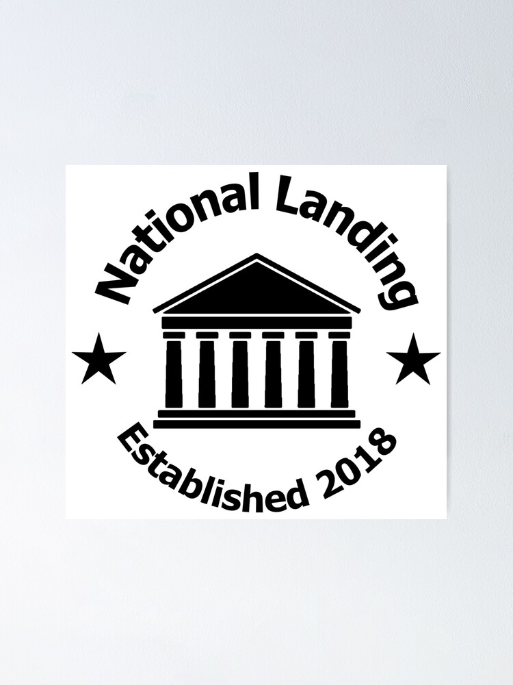 "National Landing Established 2018" Poster for Sale by WindWardArt ...