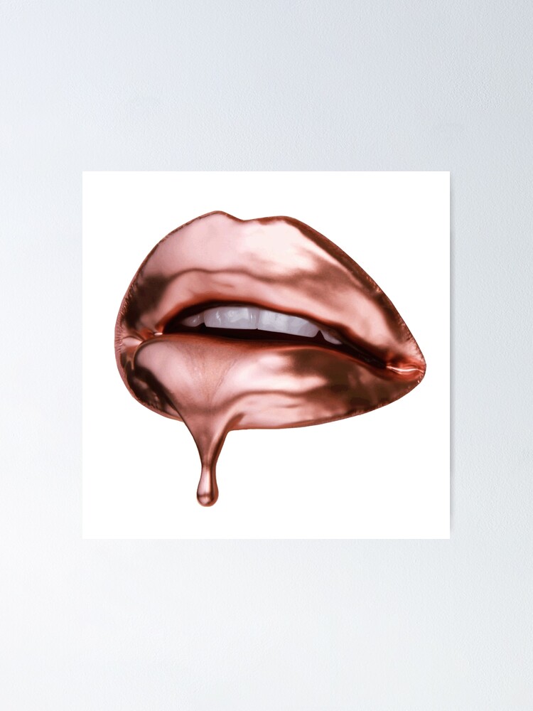 "Lipstick Drip" Poster by Macbrittdesigns | Redbubble
