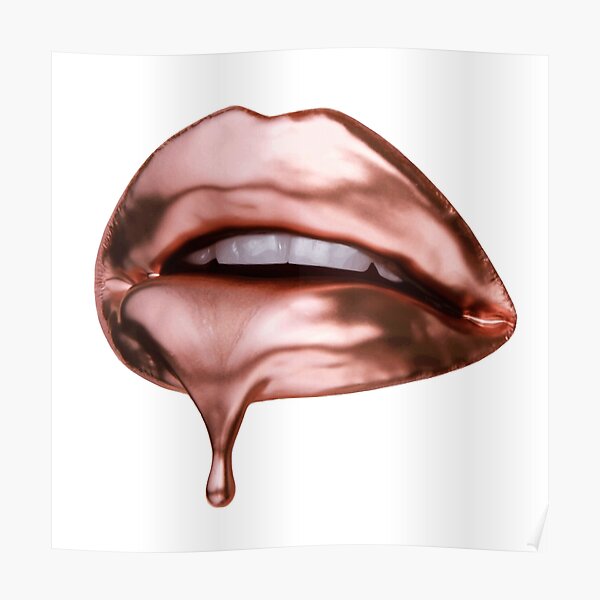 "Lipstick Drip" Poster by Macbrittdesigns | Redbubble