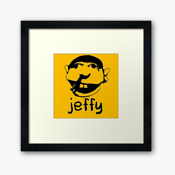 "jeffy face why" Framed Art Print for Sale by thiscub | Redbubble