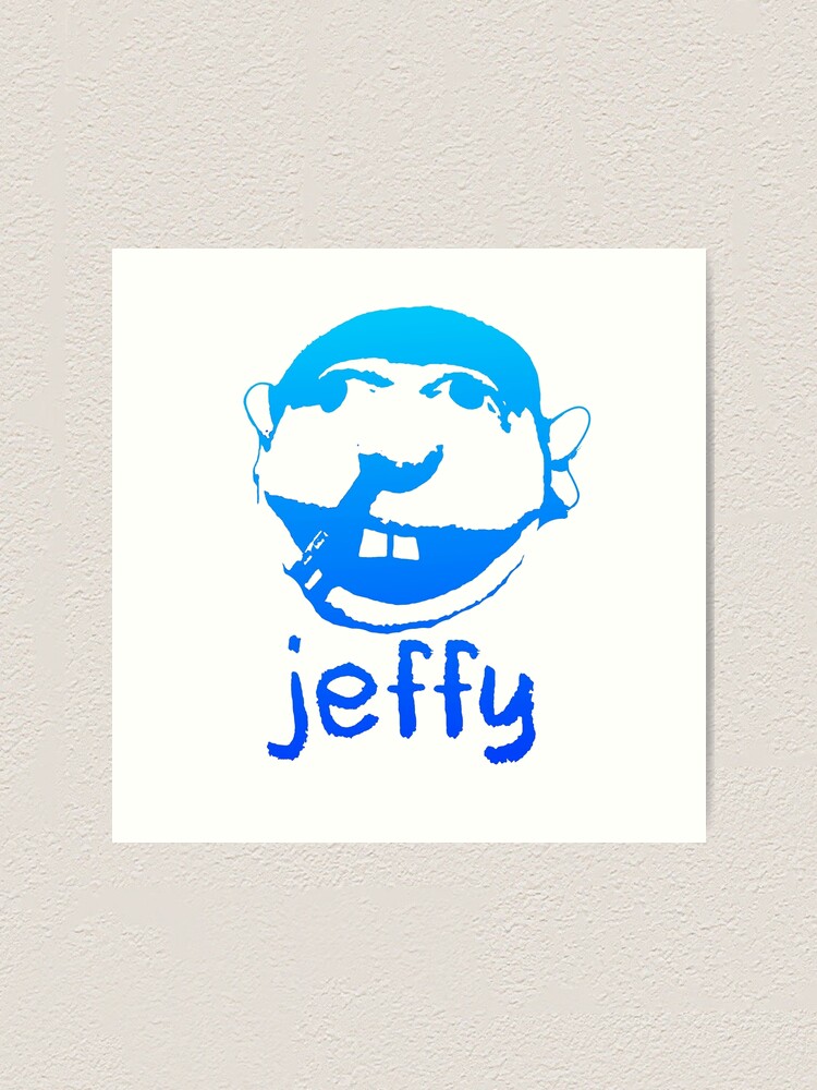"jeffy blue" Art Print by thiscub | Redbubble