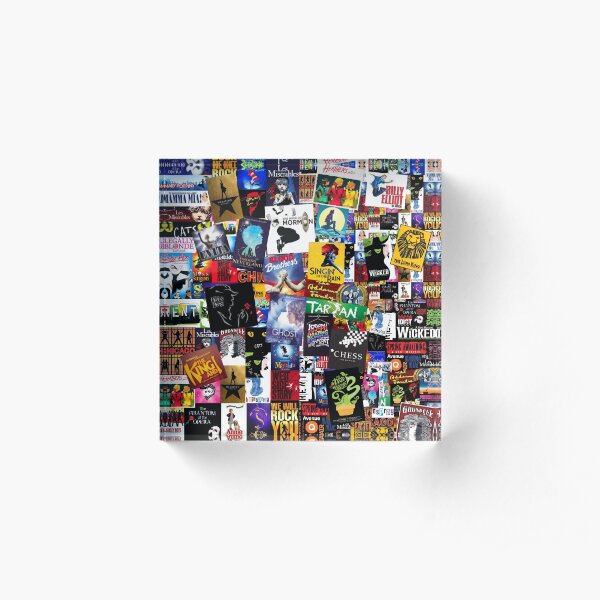 "Musicals Collage IV Original" Acrylic Block for Sale by BrambleBox ...