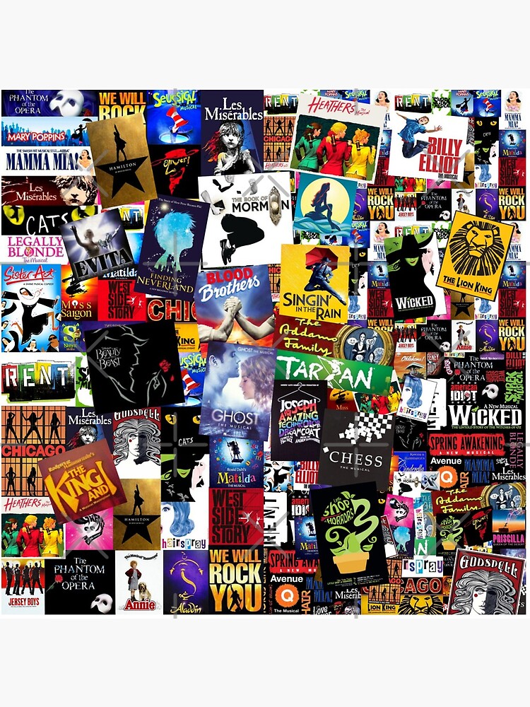 "Musicals Collage IV Original" Acrylic Block for Sale by BrambleBox ...