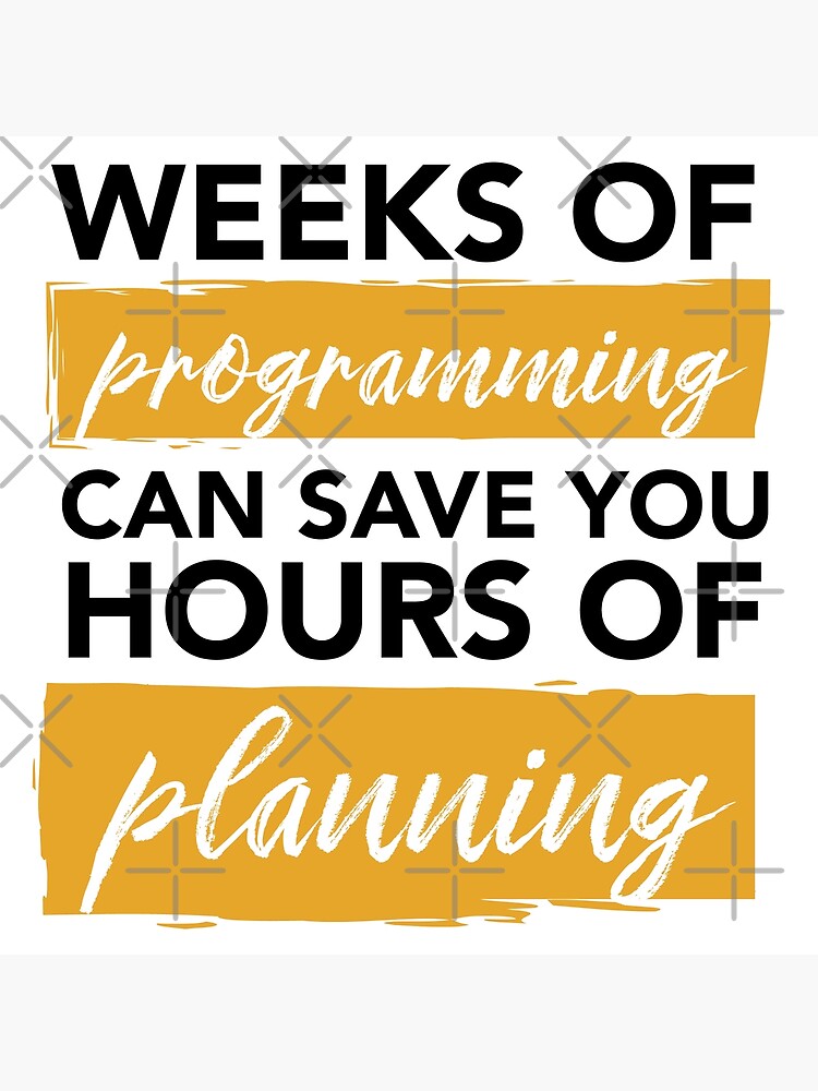 "Weeks of Programming - Funny Programming Jokes - Light Color" Art ...