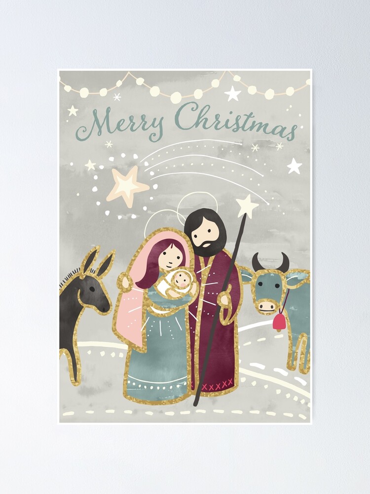 Póster «Feliz Navidad Natividad el Nacimiento de Jesús» de ...