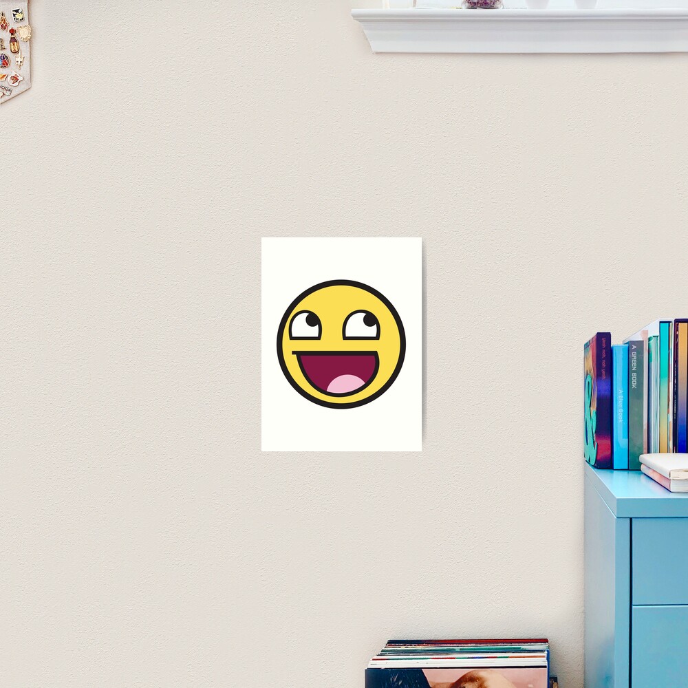 "Awesome Face Funny Meme Smiley Emoticon" Poster for Sale by ...