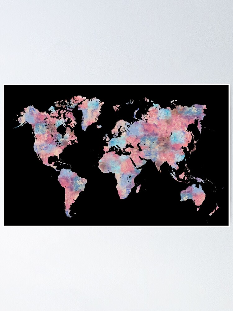"Wanderlust World Map" Poster by LauraOConnor | Redbubble