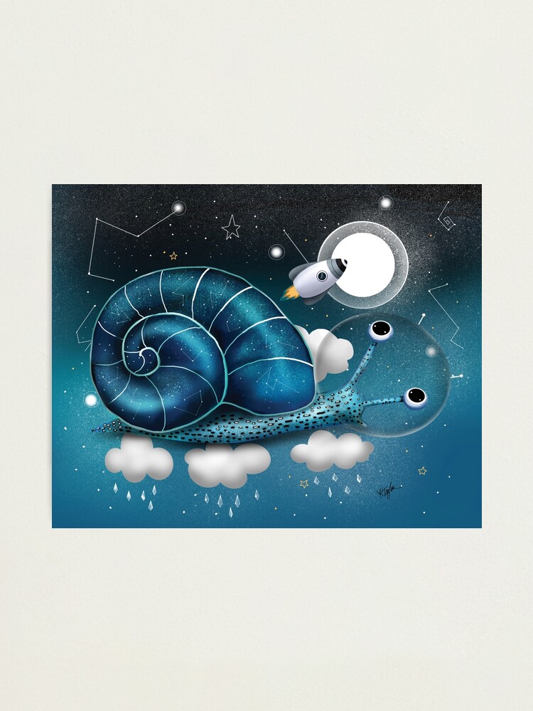 "Space Snail" Photographic Print for Sale by karin | Redbubble