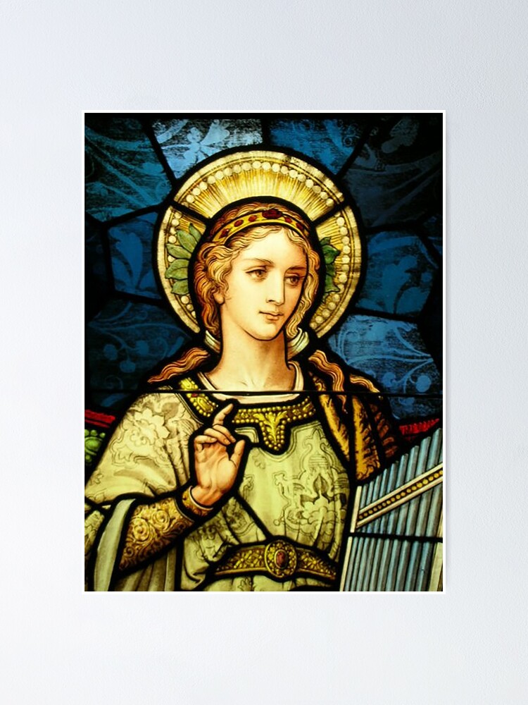 "Saint Cecilia Glas" Poster von GPam | Redbubble