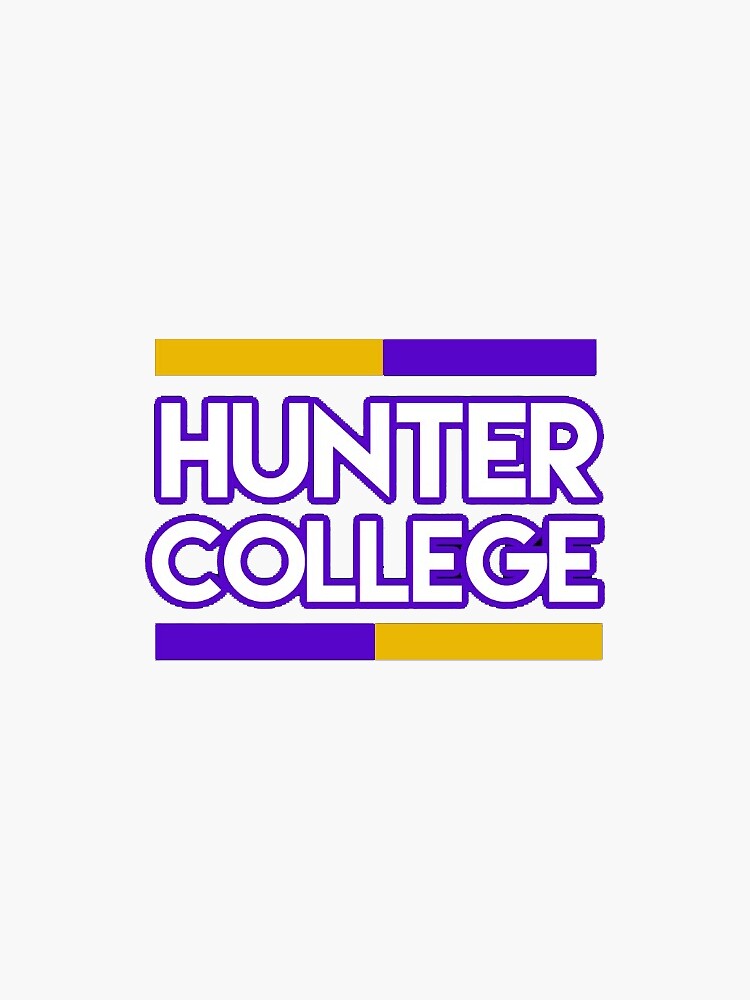 "hunter college" Sticker for Sale by staylorr | Redbubble