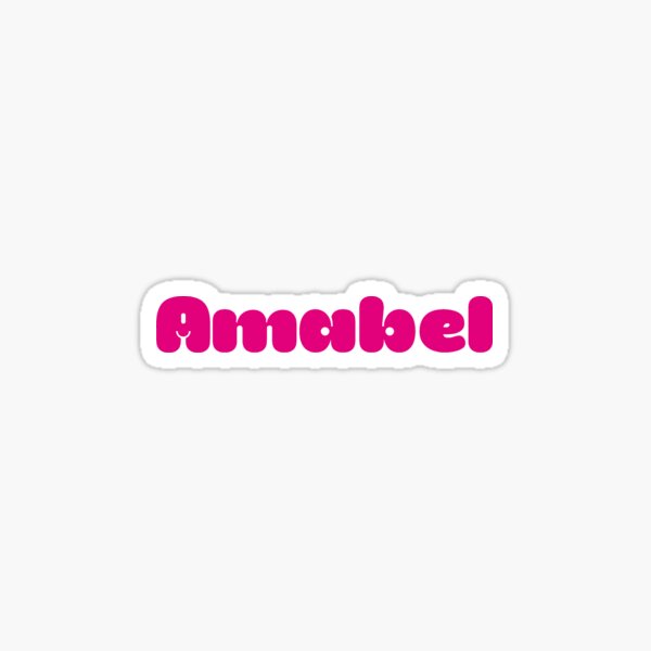 "Amabel" Sticker by Shalomjoy | Redbubble
