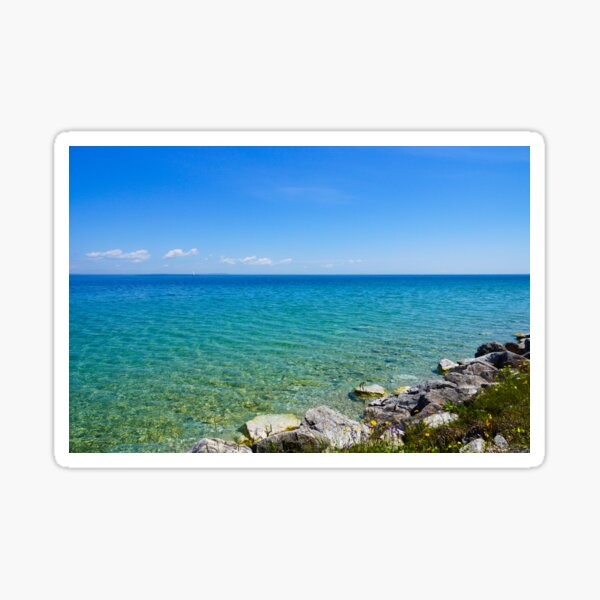 "Beautiful Colors Of Lake Huron" Sticker by mljdwhite | Redbubble