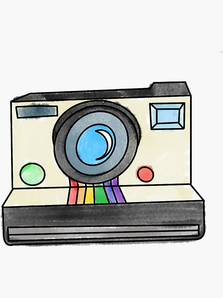 "Polaroid Camera" Sticker by Alex-simonton | Redbubble