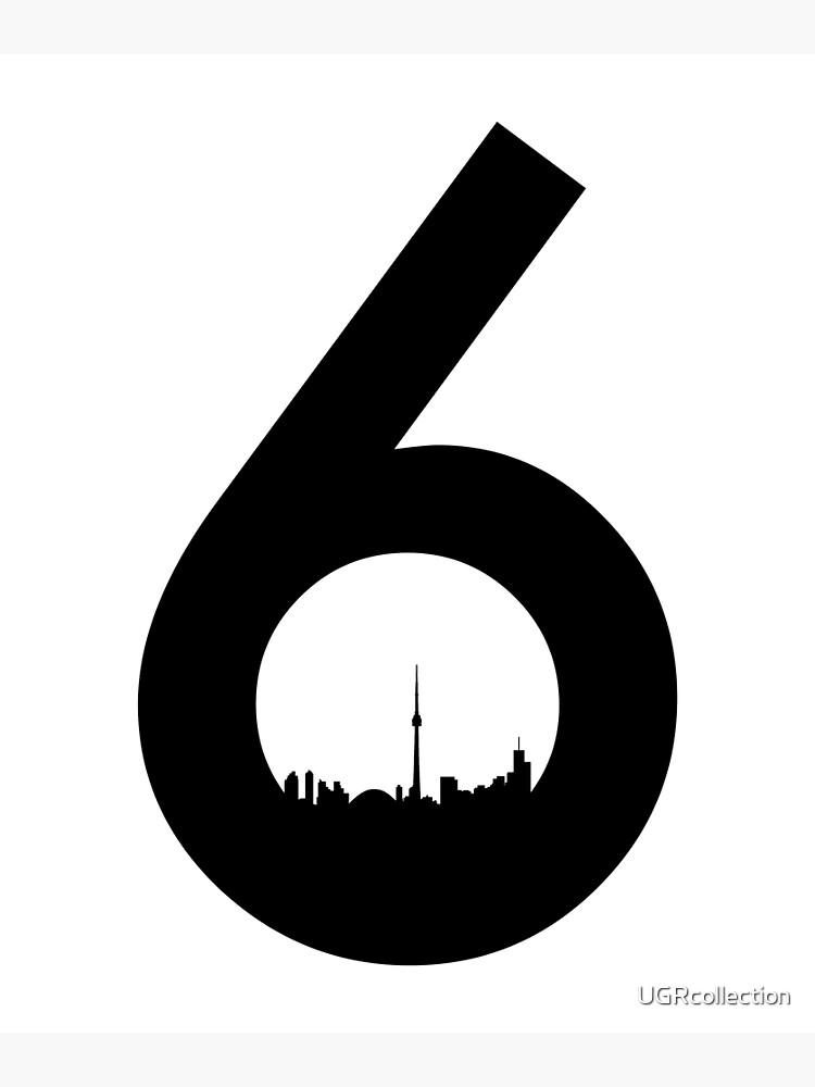 "Toronto 6 Silhouette Graphic TDot, 416, T.O, The6ix Canadian City ...