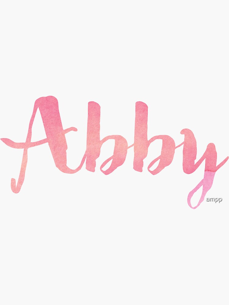 "Abby" Sticker for Sale by ampp | Redbubble