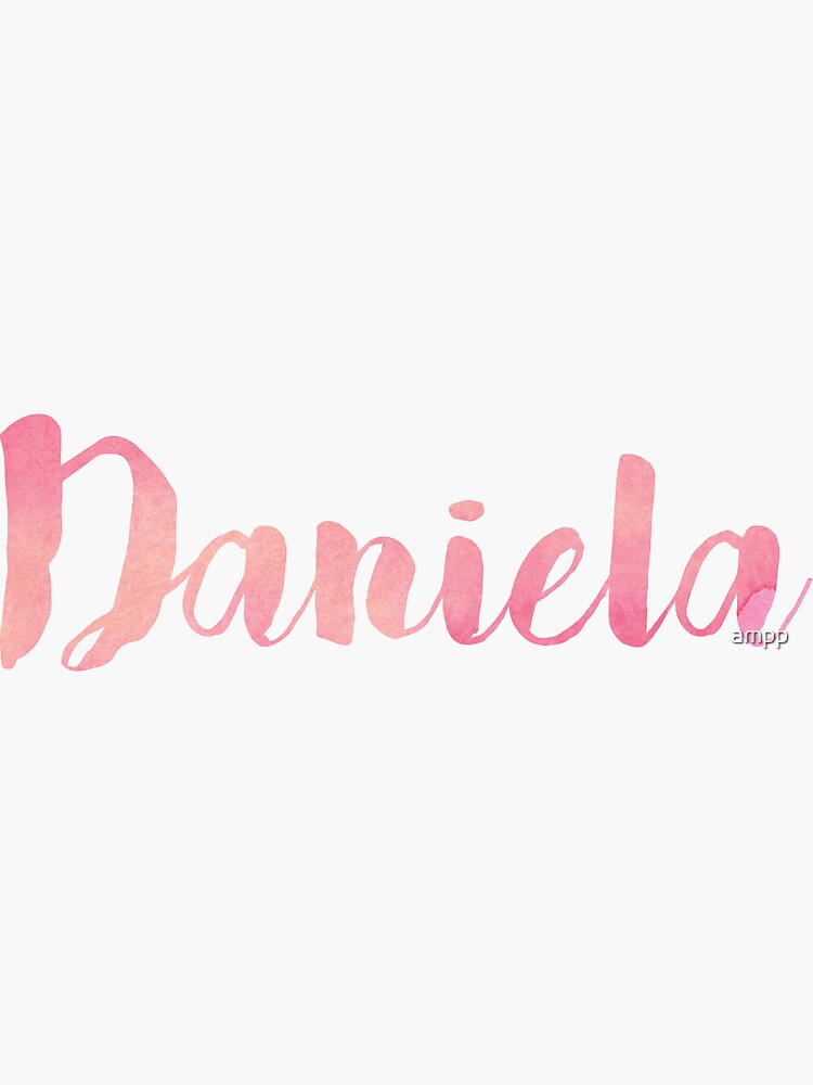 "Daniela" Sticker for Sale by ampp | Redbubble