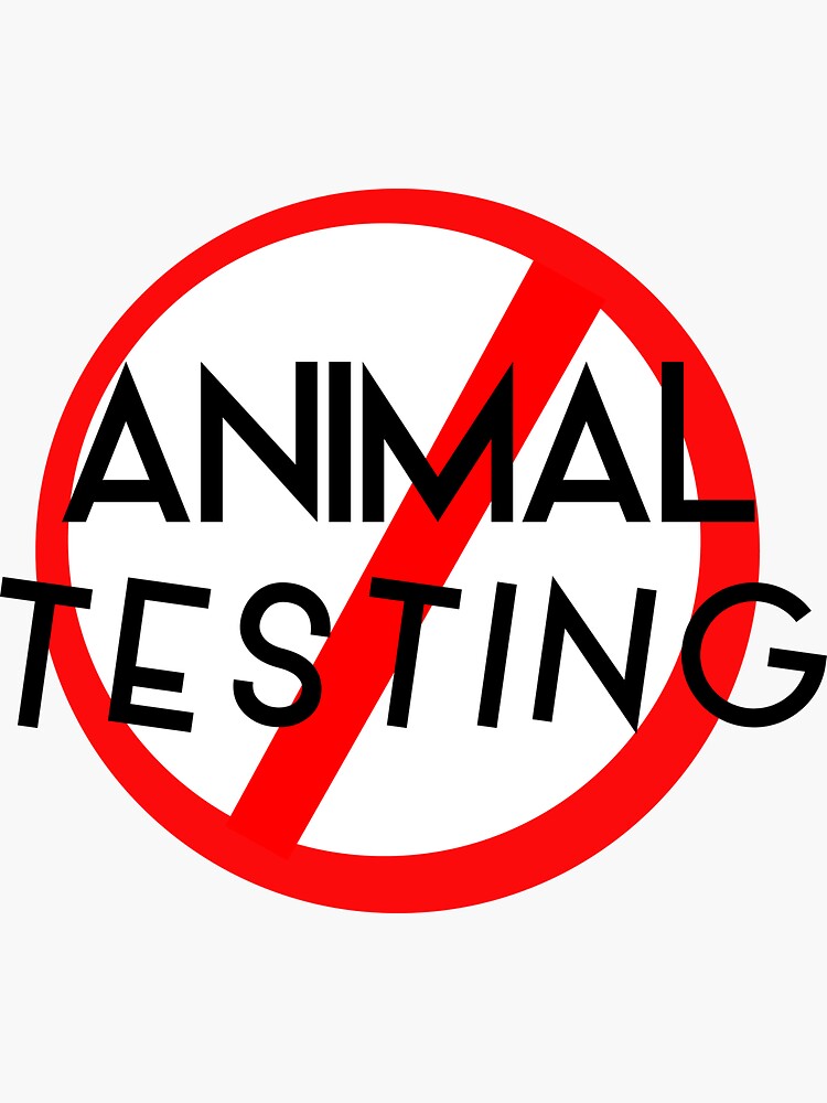 "Stop Animal Testing" Sticker for Sale by Mudkip | Redbubble